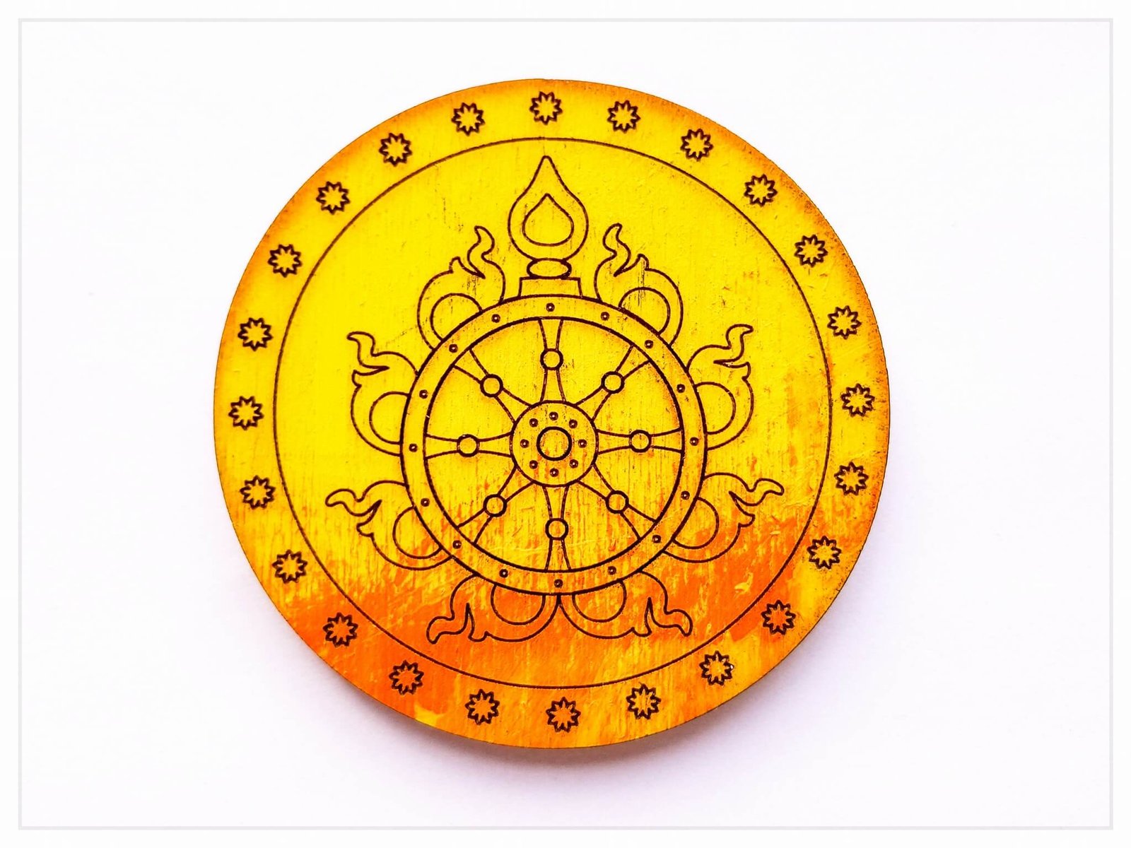 Laser cut and painted magnet - Laser Cut Jewelry